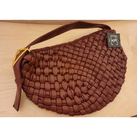 BC HANDBAGS | Bags | New Bc Handbags Woven Handbag In Wine | Poshmark